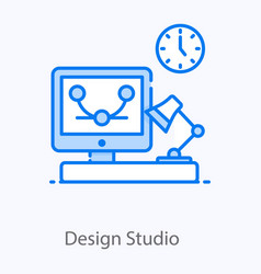 Design studio Royalty Free Vector Image - VectorStock