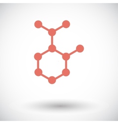 Dynamic atom molecule science symbol icon Vector Image
