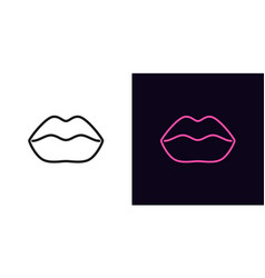 Lips Outline Vector Images (over 10,000)