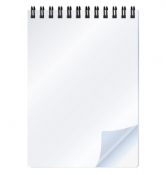 Vintage notepad notebook Royalty Free Vector Image