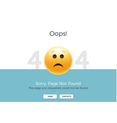 Oops emoticon Royalty Free Vector Image - VectorStock