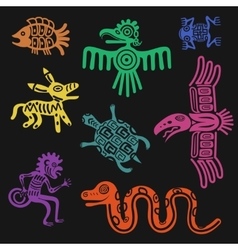 Aztec symbol coatl Royalty Free Vector Image - VectorStock