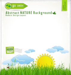Modern nature design layout Royalty Free Vector Image