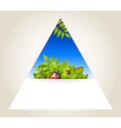 Triangular spring background Royalty Free Vector Image