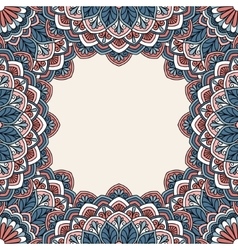 Invitation card with floral ornament Royalty Free Vector