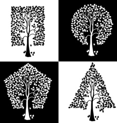 Geometric shape tree Royalty Free Vector Image