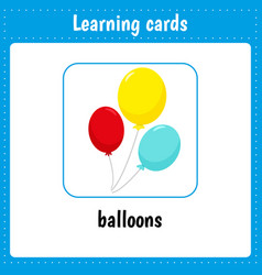 Balloon Flashcards Vector Images (69)