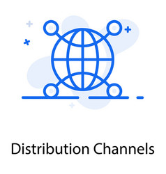 Distribution channels Royalty Free Vector Image