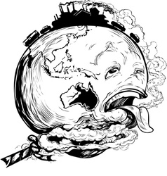 Save earth from global warming campaign Royalty Free Vector