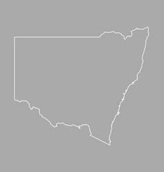 Map of new south wales Royalty Free Vector Image