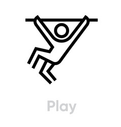 Pulling icon Royalty Free Vector Image - VectorStock