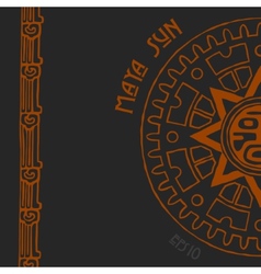 Maya sun Royalty Free Vector Image - VectorStock