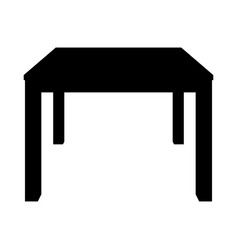 Table silhouette Royalty Free Vector Image - VectorStock