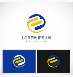 Round ball abstract logo Royalty Free Vector Image