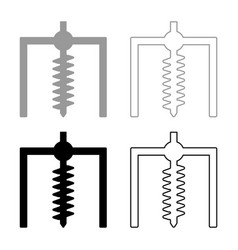 Installation for drilling rig symbol mining bore Vector Image