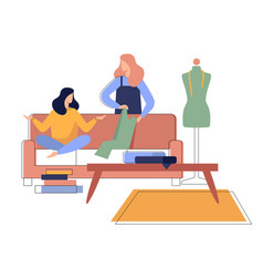 Tailor shop composition Royalty Free Vector Image