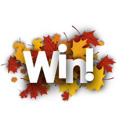 Win sign Royalty Free Vector Image - VectorStock