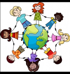 Children of the world Royalty Free Vector Image
