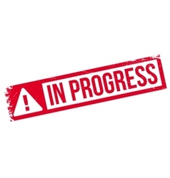 In progress rubber stamp Royalty Free Vector Image