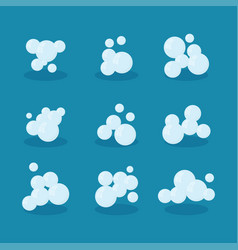 Air bubbles set isolated Royalty Free Vector Image