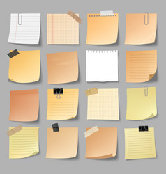 Blank colorful sticky notes Royalty Free Vector Image