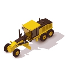 Powerful motor grader Royalty Free Vector Image