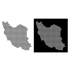 Pixel iran map Royalty Free Vector Image - VectorStock