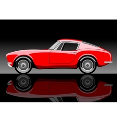 Red car Royalty Free Vector Image - VectorStock