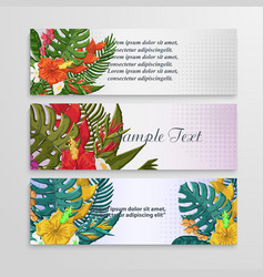Tropical banners Royalty Free Vector Image - VectorStock