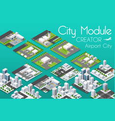 City module creator Royalty Free Vector Image - VectorStock