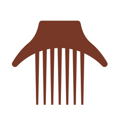 Golden scissors and comb Royalty Free Vector Image