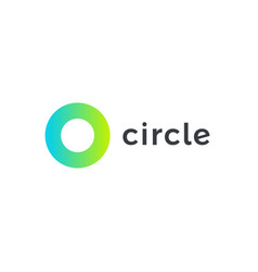 Circle ring logo design abstract flow icon Vector Image