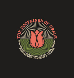 Tulip - doctrines grace Royalty Free Vector Image