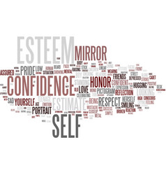 Self word cloud concept Royalty Free Vector Image