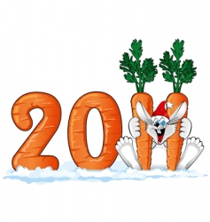 Cartoon rabbit Royalty Free Vector Image - VectorStock