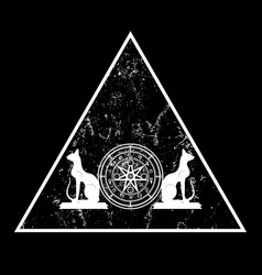 Wiccan symbol of protection set of mandala wicca Vector Image