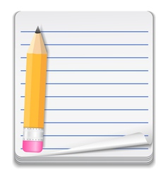Lined paper Royalty Free Vector Image - VectorStock