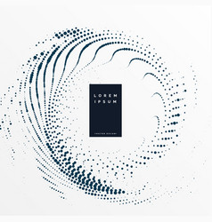 Halftone incomplete circle frame dots Royalty Free Vector