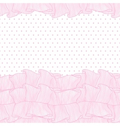 Sketch lace frills seamless pattern Royalty Free Vector
