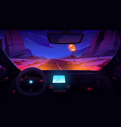 Car dashboard auto salon interior Royalty Free Vector Image