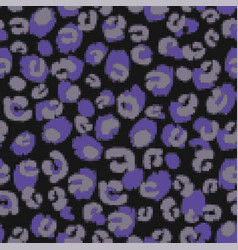 Leopard seamless patternin pixel art style Vector Image