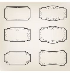 Decorative labels collection Royalty Free Vector Image