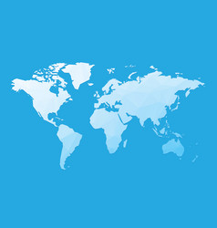 World map blue white globe Royalty Free Vector Image