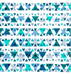 Abstract blue geometric triangle background Vector Image