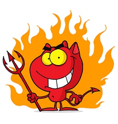 Cartoon character halloween devil Royalty Free Vector Image