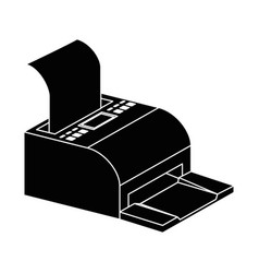 Receipts printer pos icon Royalty Free Vector Image