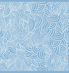 Seamless abstract hand-drawn waves pattern Vector Image