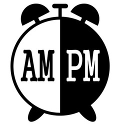 Am pm2 Royalty Free Vector Image - VectorStock