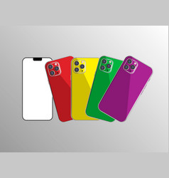 New iphone 11 flat graphic Royalty Free Vector Image