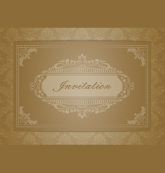 Premium invitation or wedding card Royalty Free Vector Image